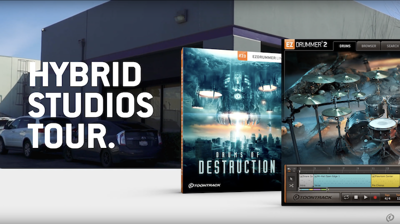 Toontrack Tours Hybrid Studios on YouTube - Hybrid Studios